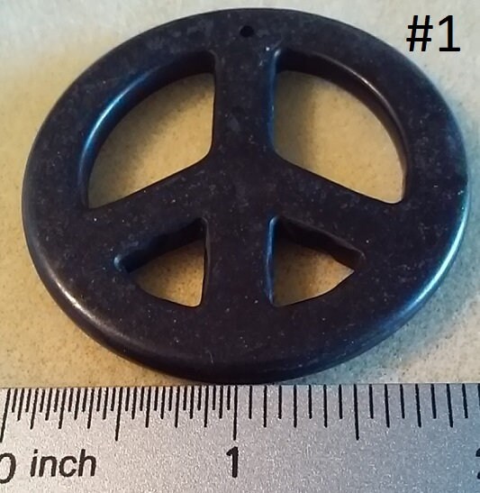 DESTASH Peace Sign Pendant Charms Black Pink Green Blue | Etsy