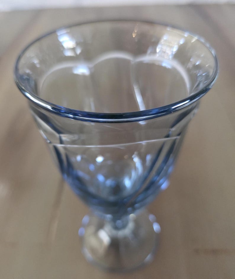Vintage Noritake Sweet Swirl Light Blue Glass Goblet - Etsy