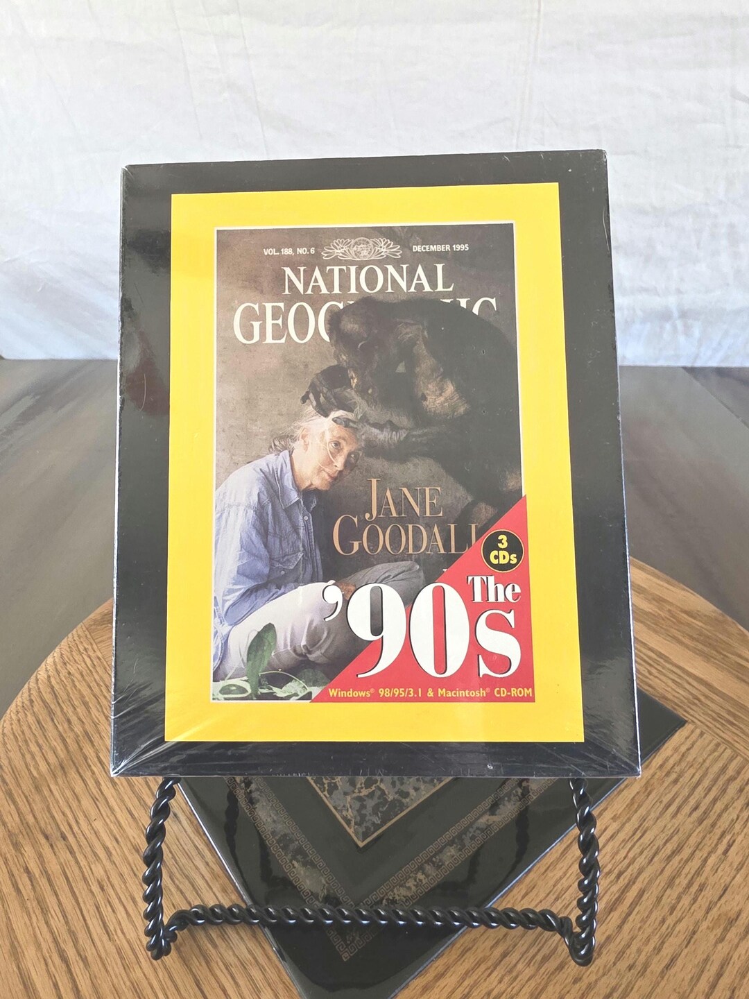 Vintage National Geographic 3 CD "jane Goodall the '90s" Volume 188, No ...