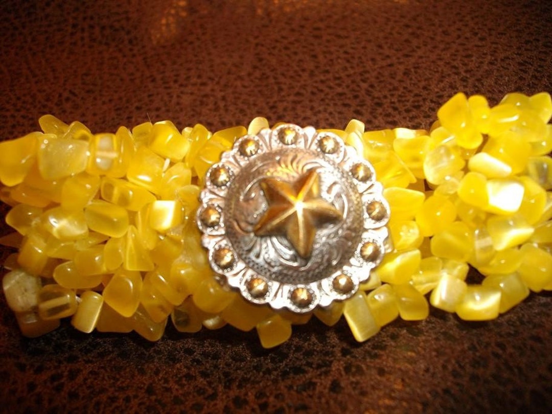 Yellow Shooting Star Stretchy Bracelet (item #571) - Etsy
