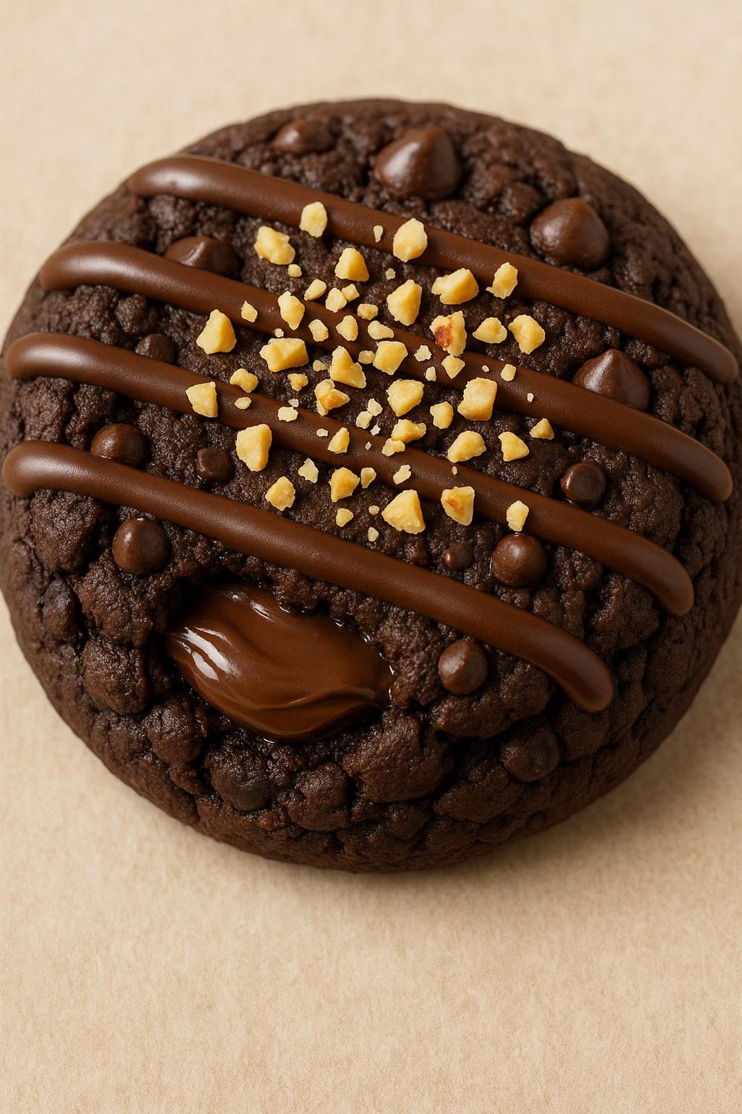 Jumbo Triple Chocolate Hazelnut Nutella Stuffed Oversized Nyc-style ...