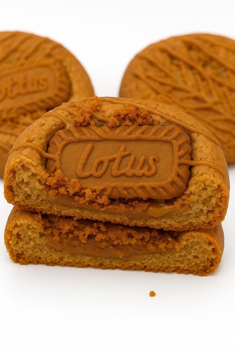 Big Chewy Gooey Jumbo Biscoff Cookie With Cookie Butter Crunch Handmade ...