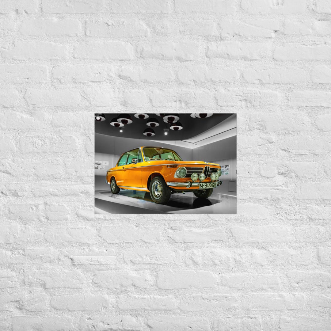 Classic BMW Car Poster, Matte Paper Print - Etsy