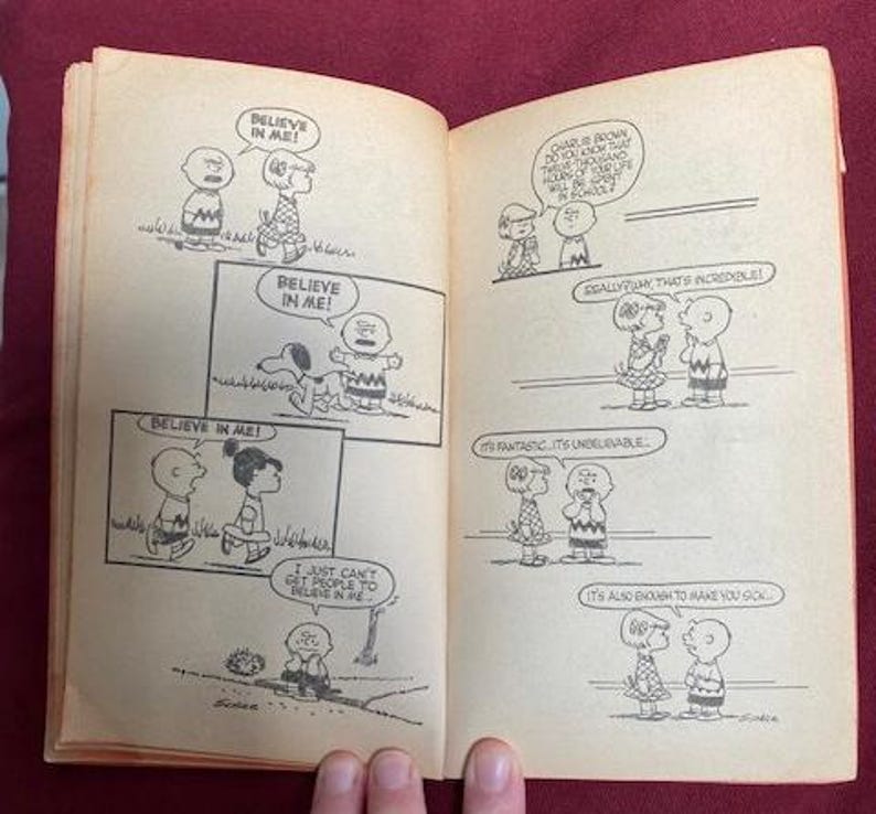 Fun With Peanuts Cartoon Book - Etsy