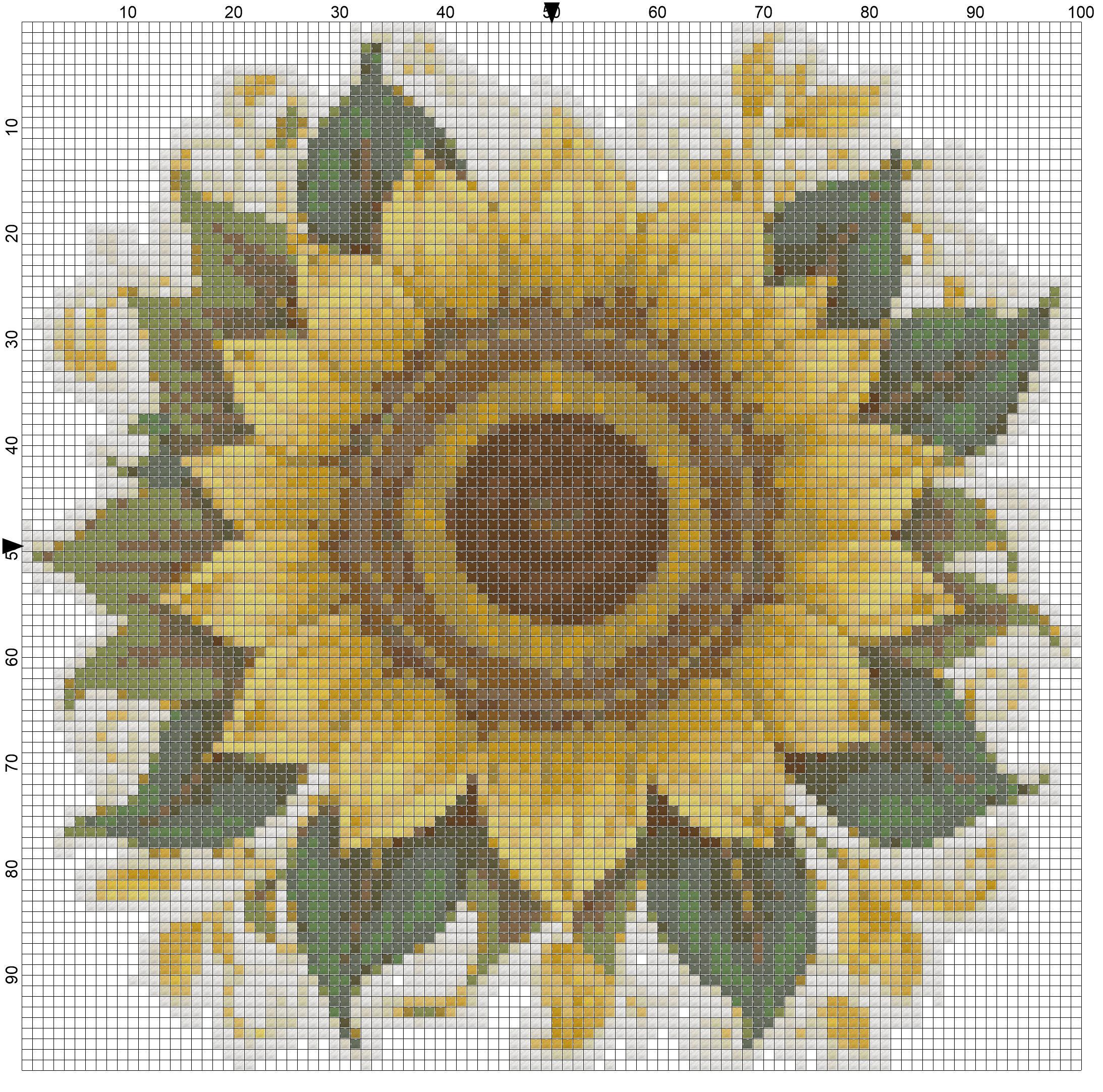 Heraldic Daffodil | Floral Emblem Cross Stitch PDF Pattern - Etsy