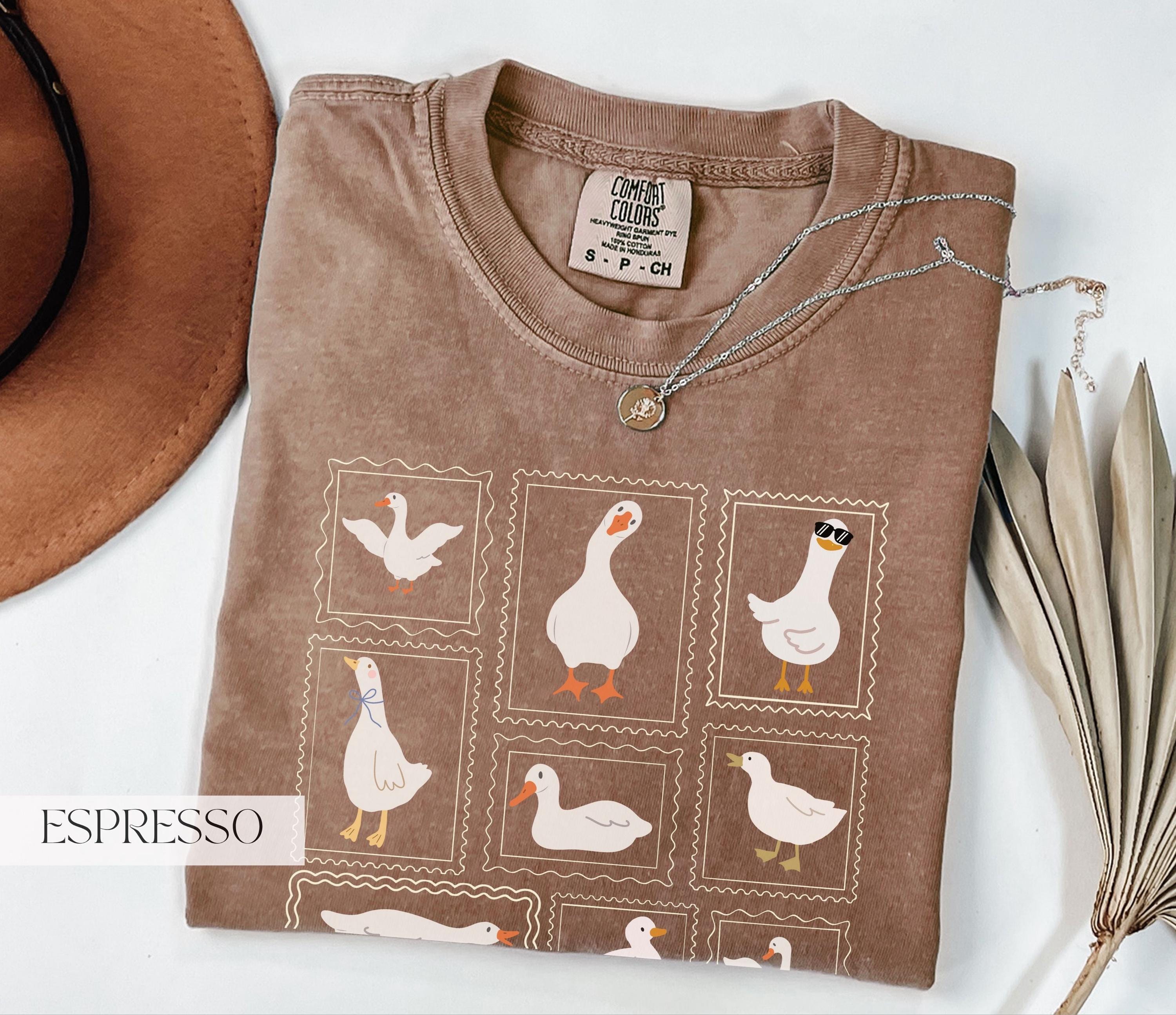 Comfort Colors® Goose Shirt, Vintage Postage Stamp Shirt, Silly Goose ...