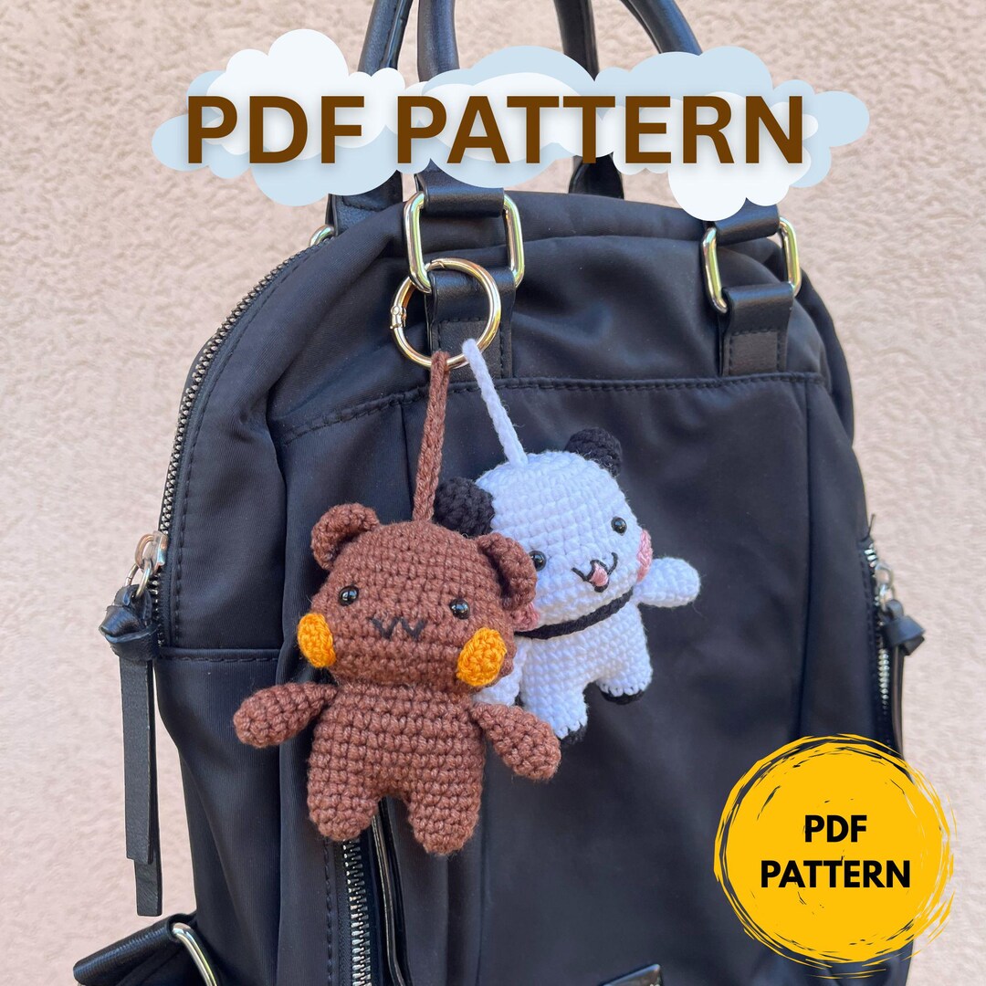 Bubu and Dudu Charm, Crochet Patterns, Bag Charm, Keychain - Etsy