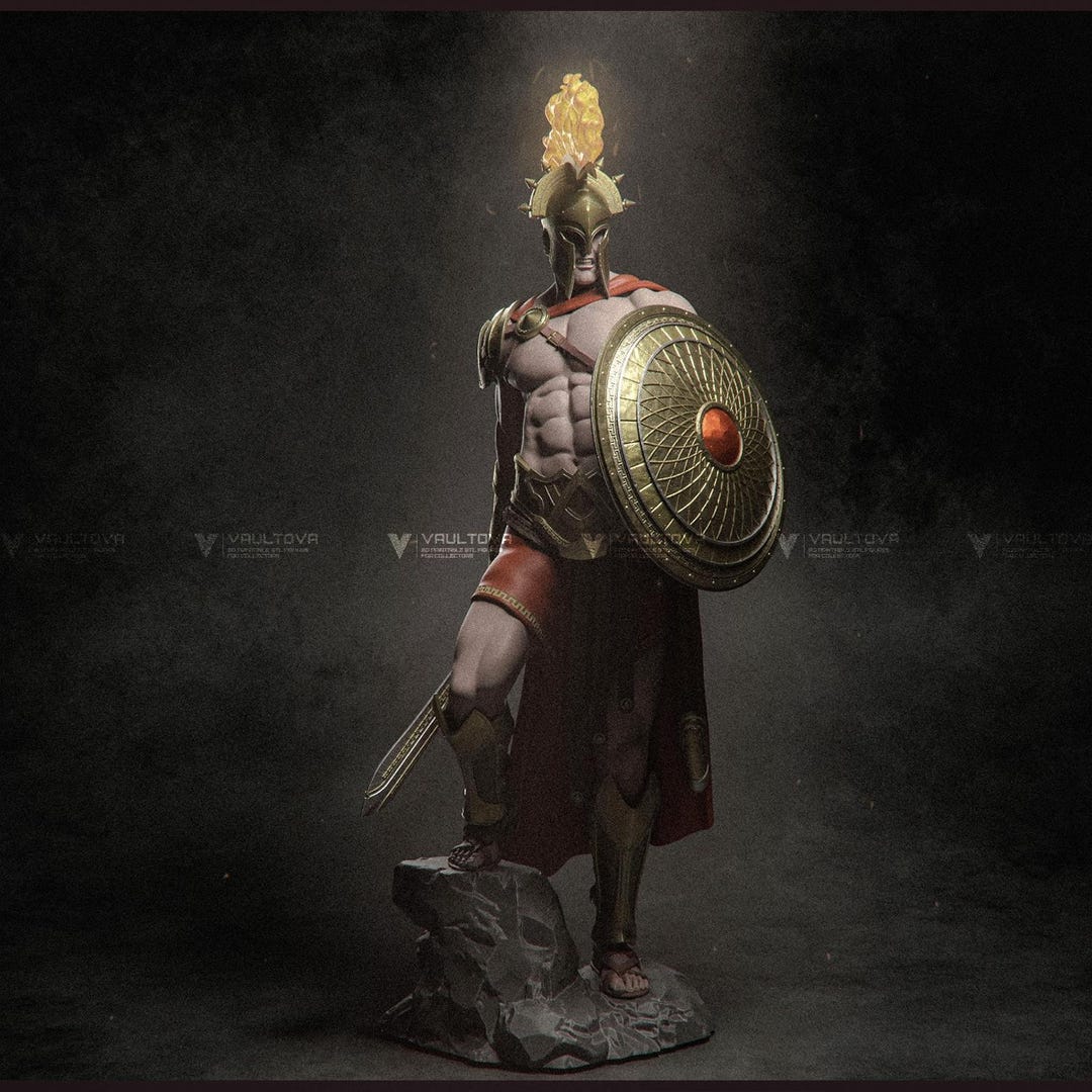 Ares Spartan Warrior 3D Stlprint File | Multiple Scales Myth Diorama ...