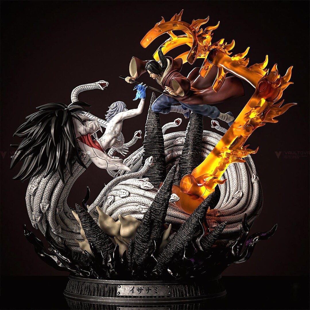 Epic Clash 3D STL Print File | Anime Fighter Diorama With Flame and ...