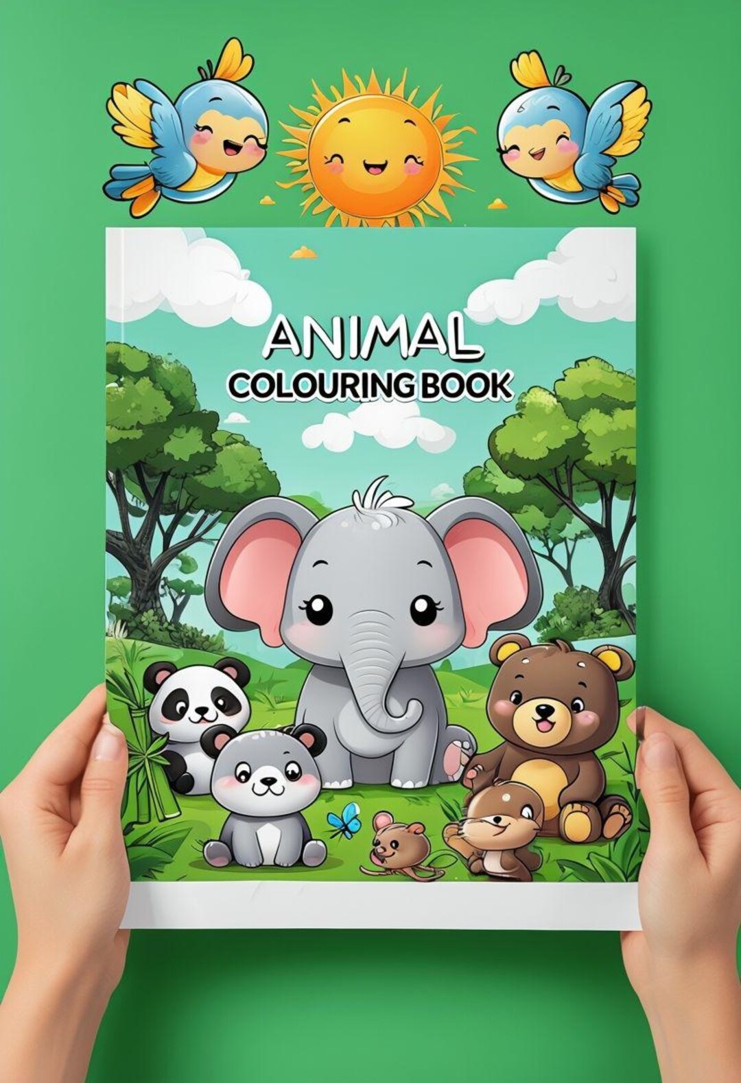 Printable Animal Colouring Book for Kids – Cute Digital Download - Etsy
