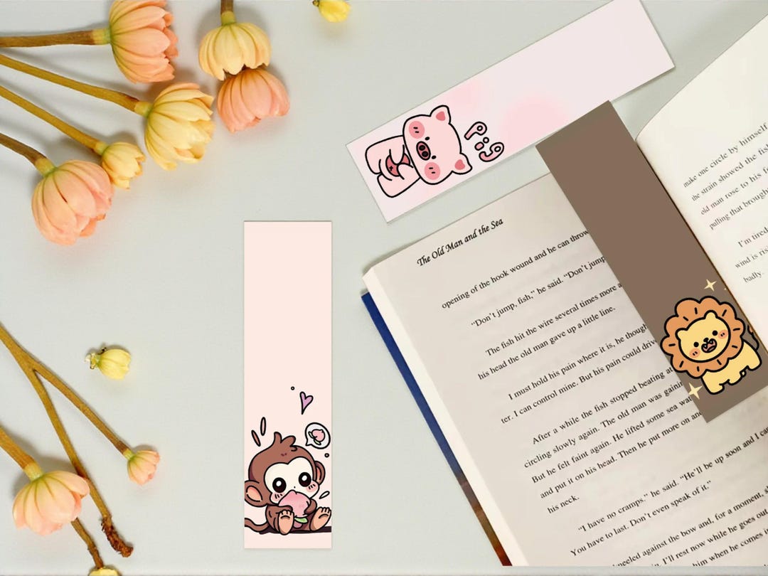 Set of 30 Cartoon Animal Illustration Bookmarks for DIY Decoration and ...