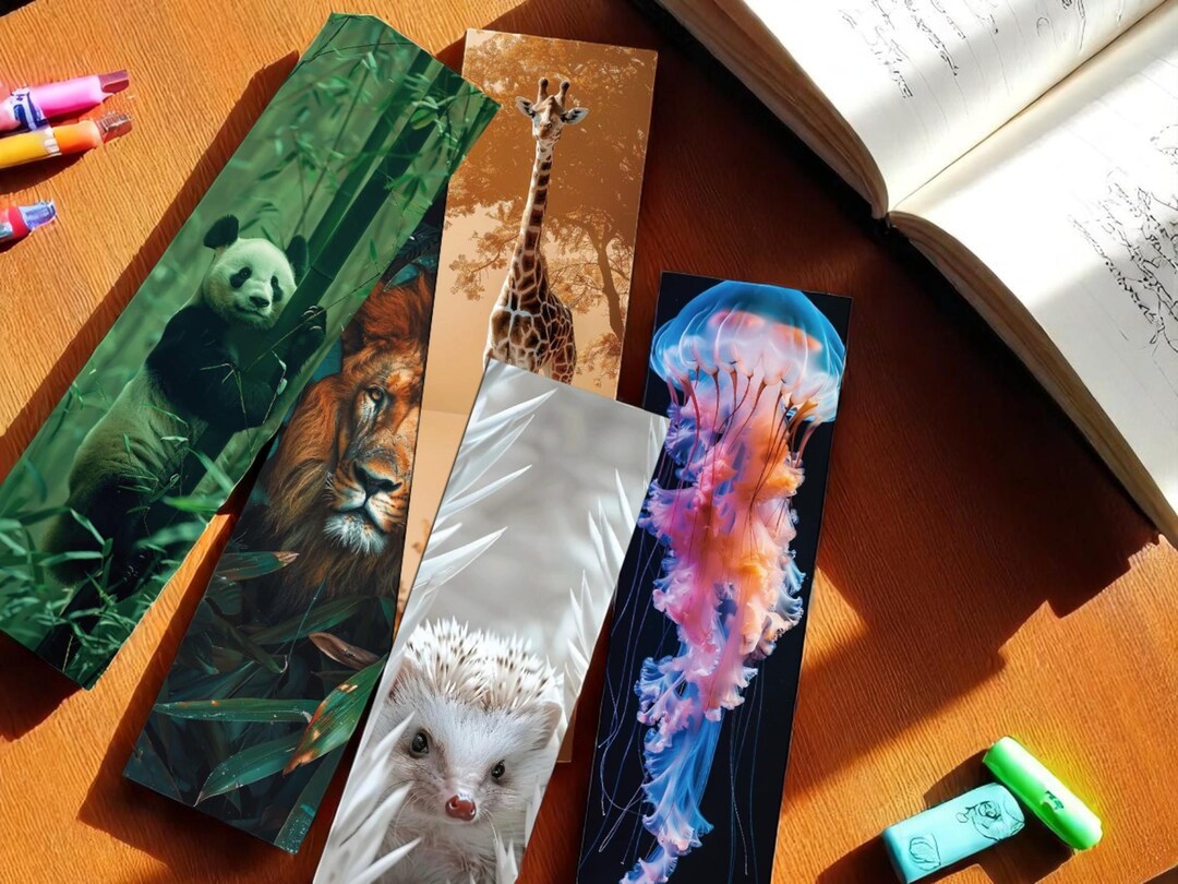 30PCS Wild Animal Bookmarks – Safari Page Tags for Students, Gift ...