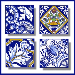 Printable 1 Inch Square Digital Art embellishments | Etsy