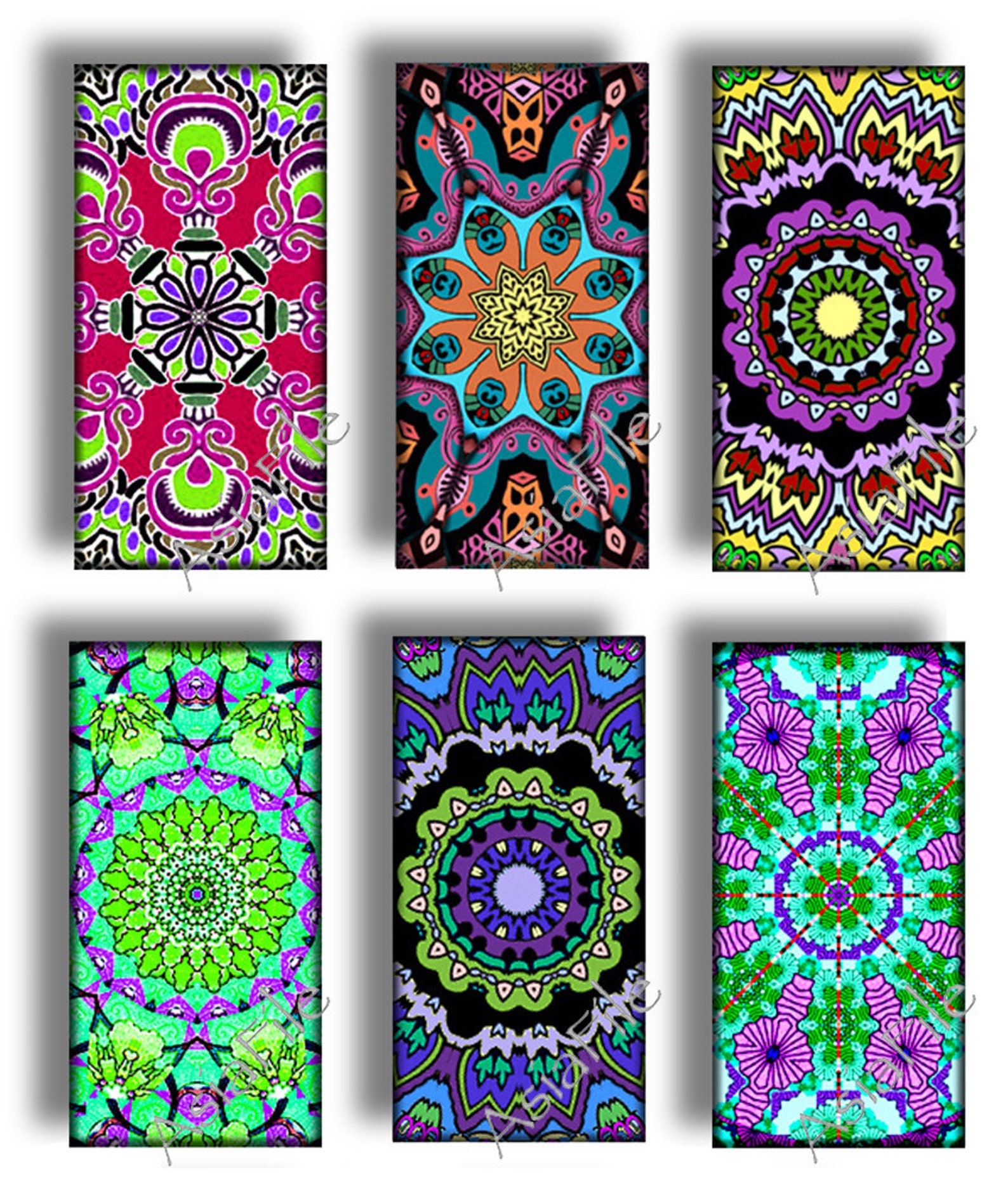 Printable 1X2 Inch Digital Printable Images 24 Different | Etsy