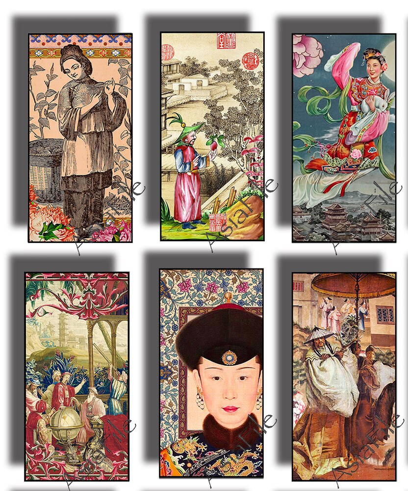 1 X 2 Inch Digital Printable Asian Scrapbook Chinese Collages - Etsy