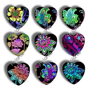 Digital Printable 1 Inch Hearts Valentines JPG and PNG Files - Etsy