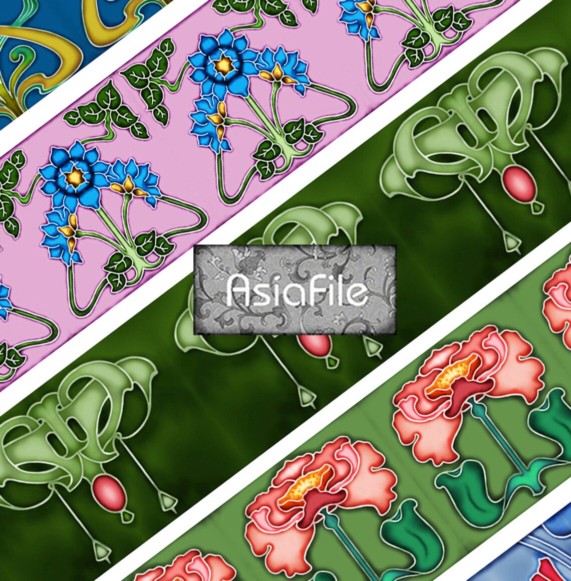 Digital Printable Art Strips Borders 11 X 1 Art | Etsy