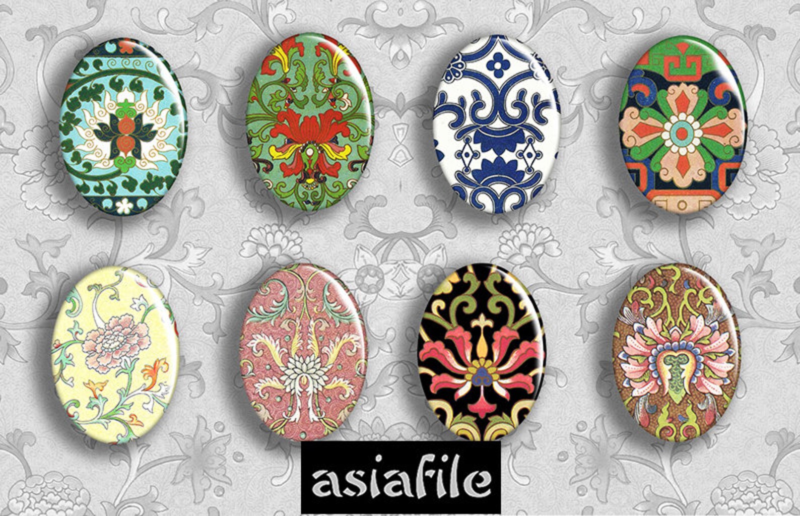 Printable Digital Art Asian Digital Collage Sheet 18 X 25 - Etsy