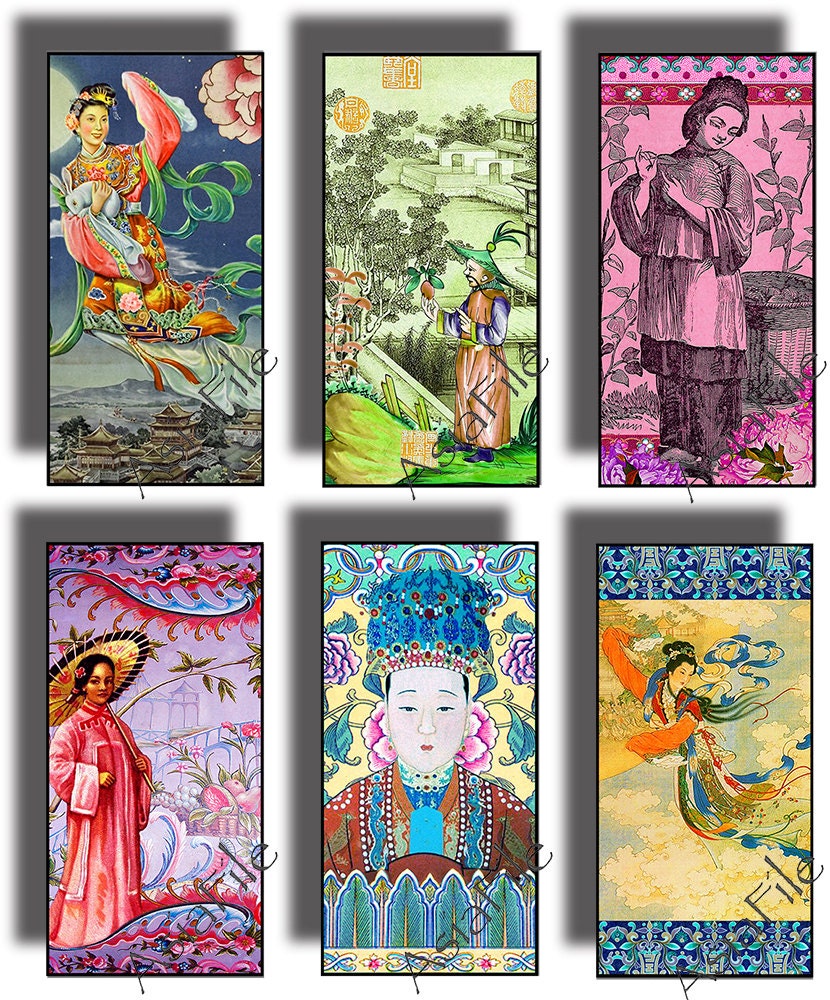 1 X 2 Inch Digital Printable Asian Scrapbook Chinese Collages - Etsy