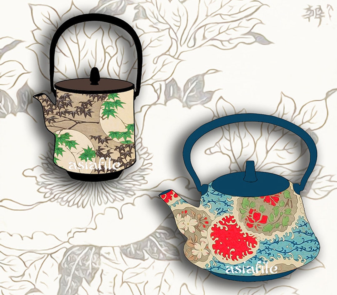 SALE Digital Printable Japanese Teapots 16 Images 2-inch Tall Asian ...