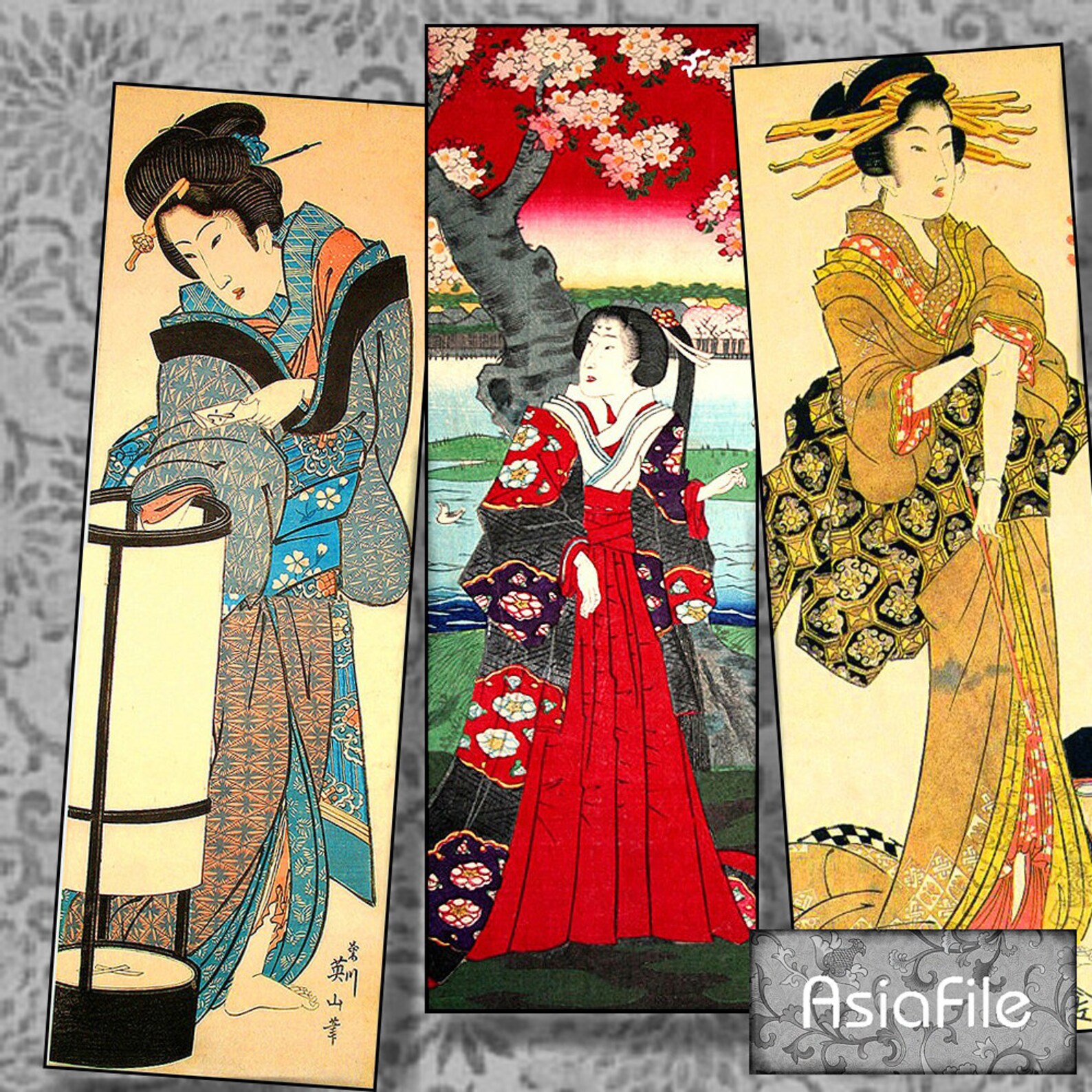 Printable Digital Collage Sheet Digital Art Asian Art - Etsy