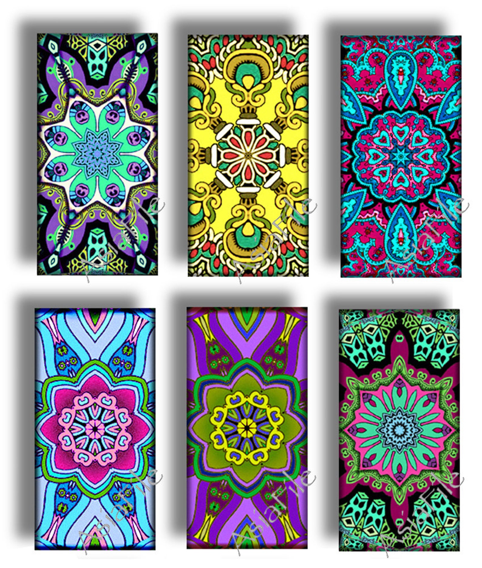 Printable 1X2 Inch Digital Printable Images 24 Different | Etsy