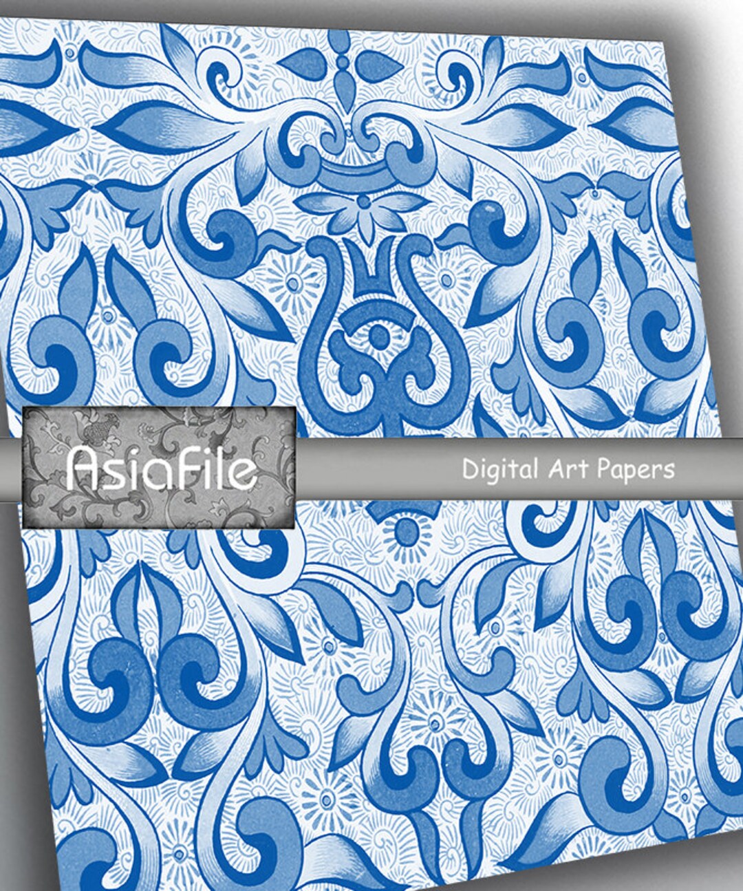 Digital Paper Pack 6 Digital Sheets 12" X 12" Papers Asian Art Chinese ...