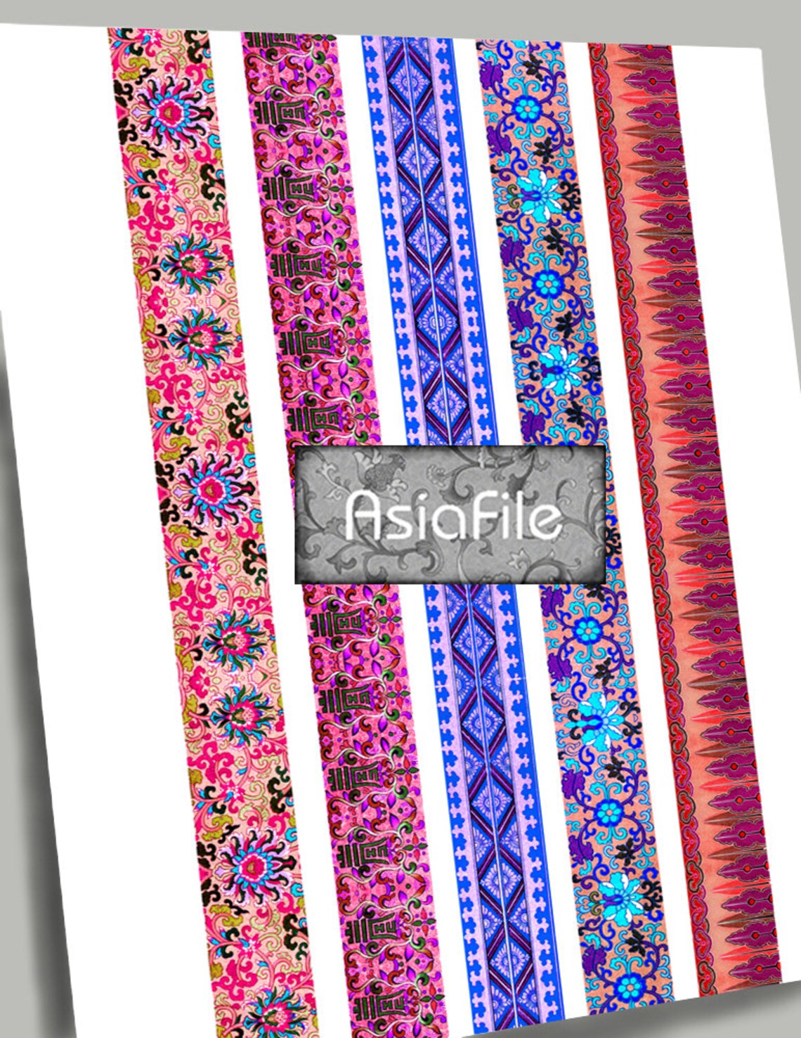 DIGITAL Paper Bead Sheets Printable 1 X 11 Art Strips Borders | Etsy