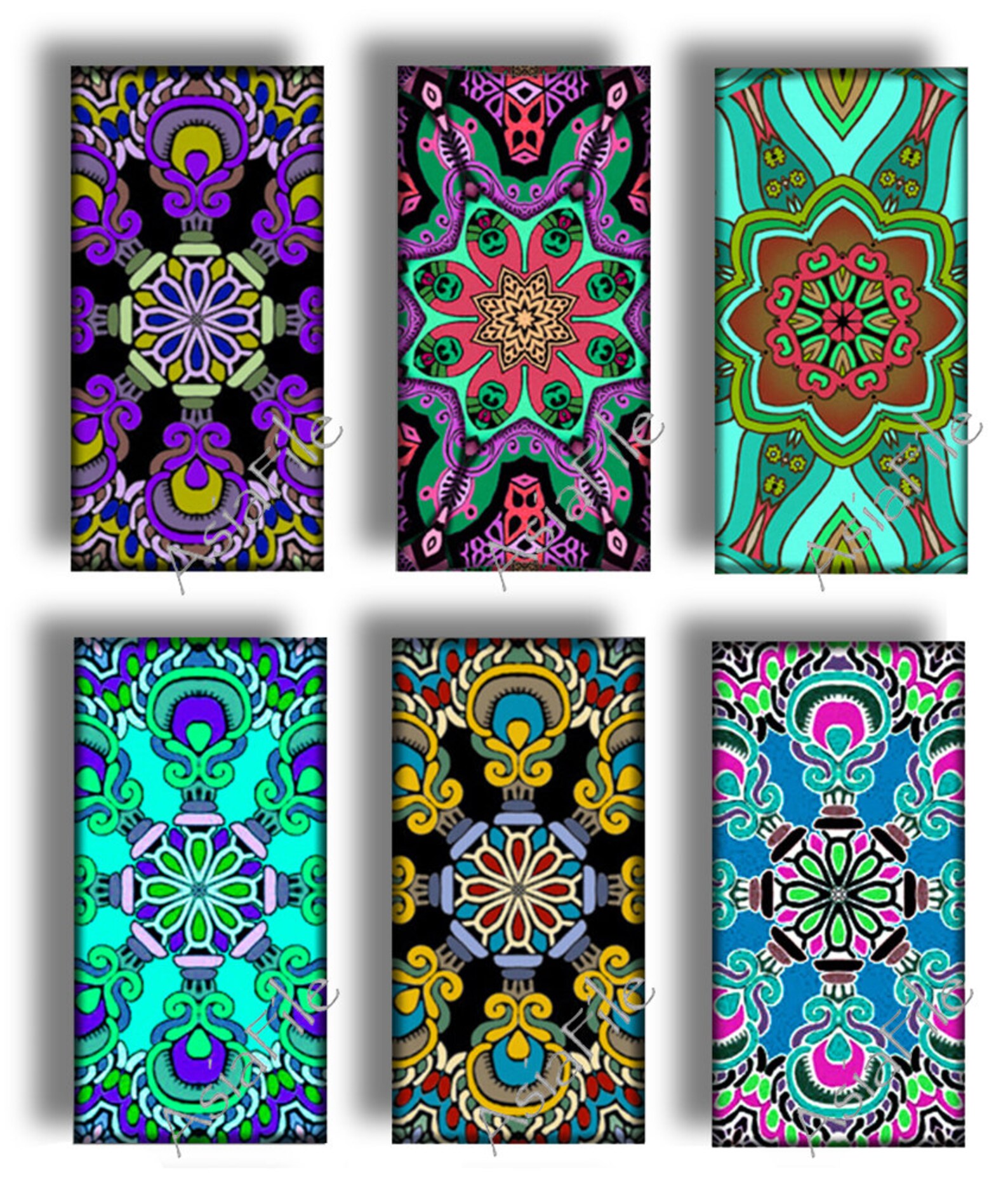 Printable 1X2 Inch Digital Printable Images 24 Different | Etsy