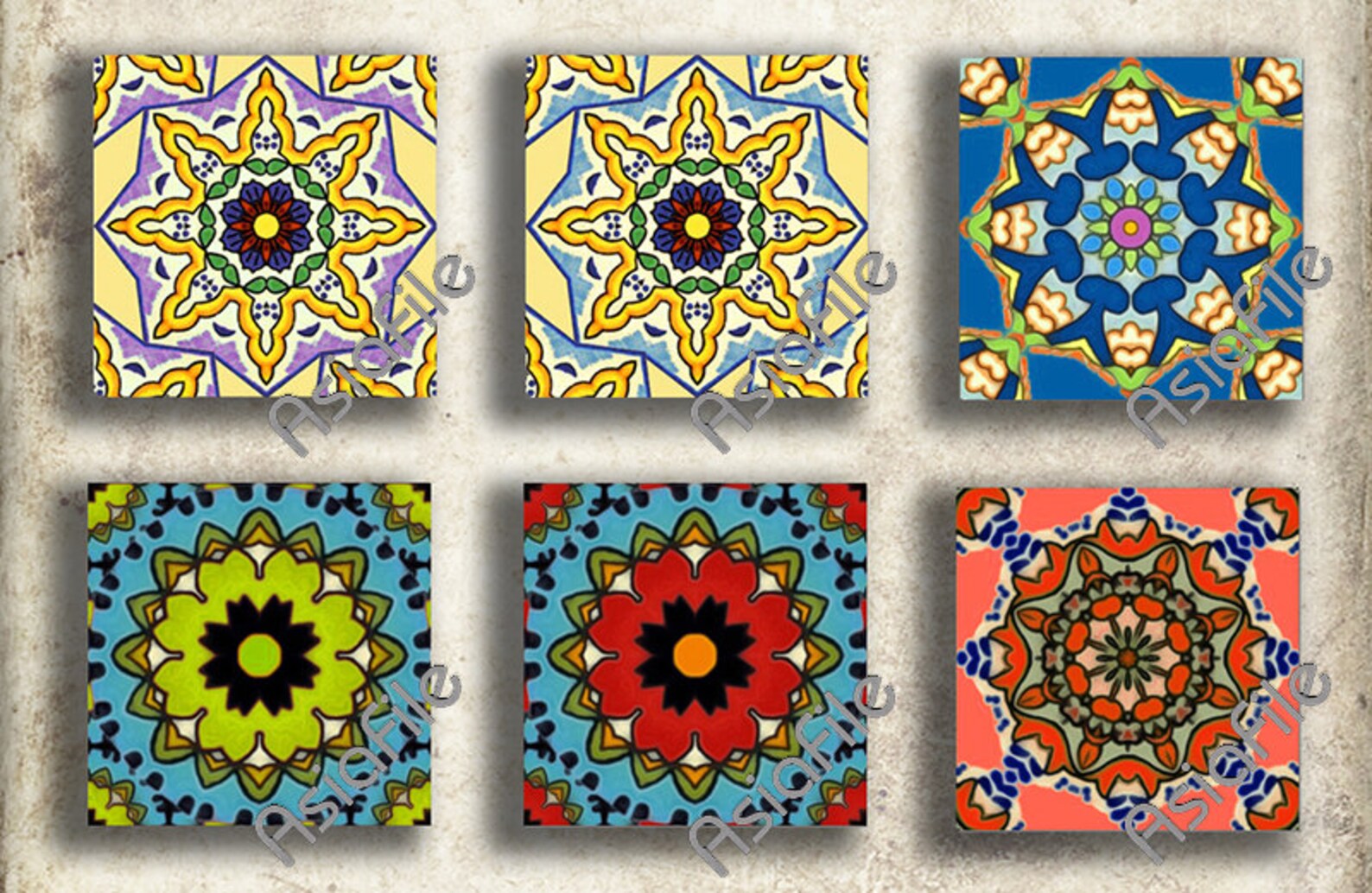 DIGITAL Printable Papercraft Digital Art 1 Inch Squares - Etsy