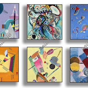 Digital Printable Abstract Art 1 Inch Square Pendant Size - Etsy