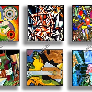 Digital Printable Abstract Art 1 Inch Square Pendant Size - Etsy