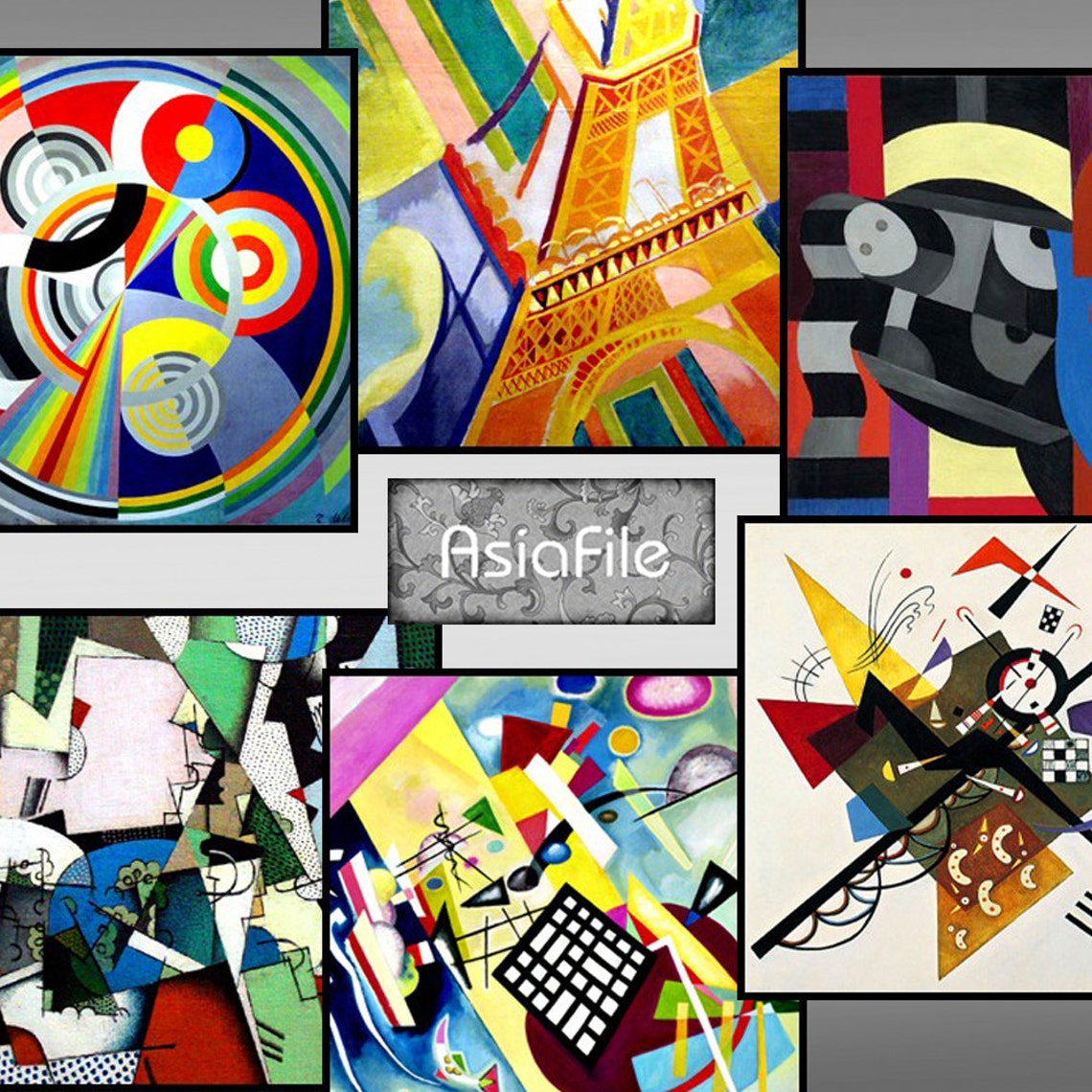 Digital Printable Abstract Art 1 Inch Square Pendant Size | Etsy