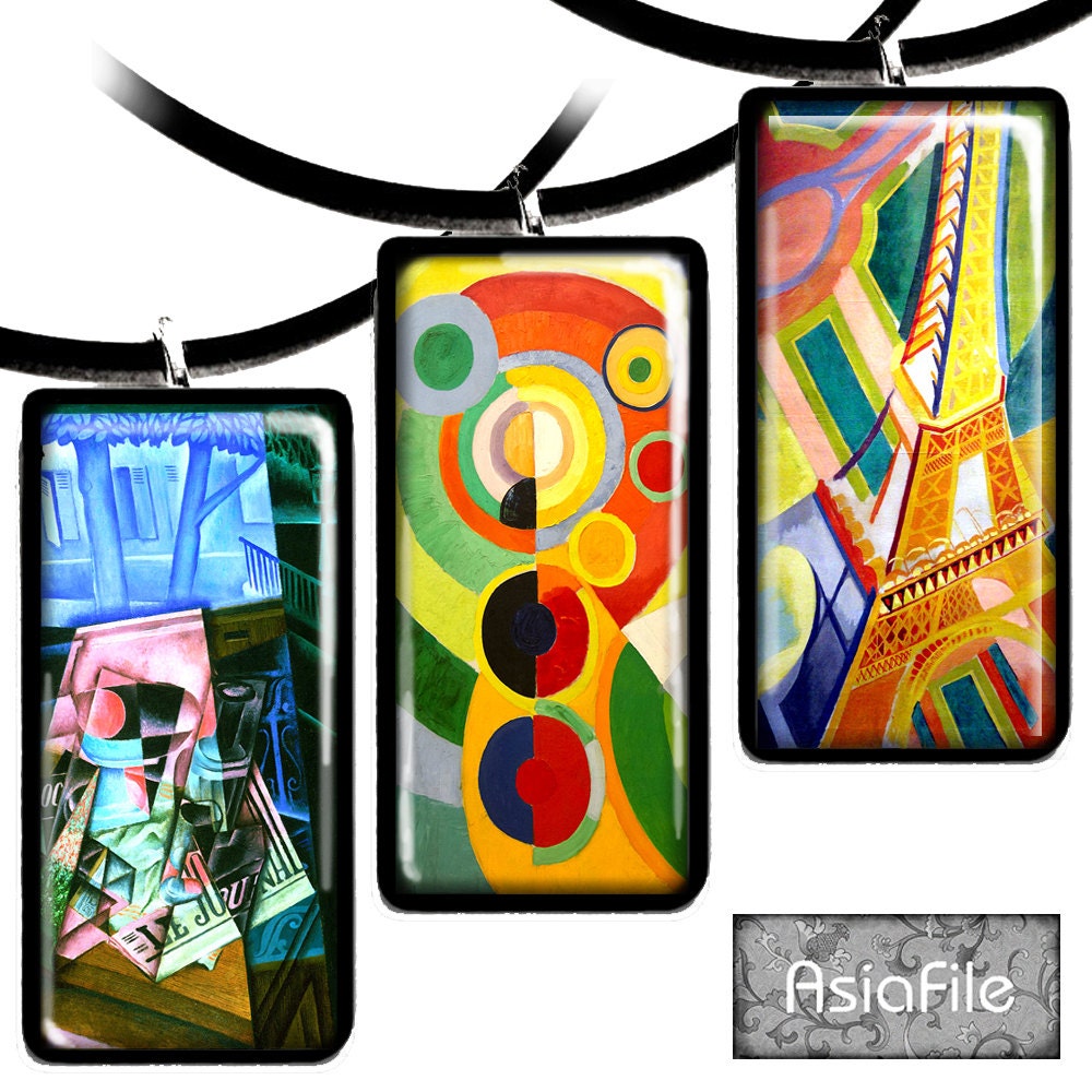 Digital Printable Abstract Art 1 X 2 Pendant Size Best of Gris ...