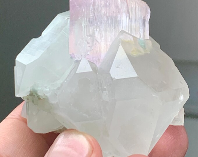 Natural Full Terminated Specimen Pink Terminated Kunzite Crystal on ...