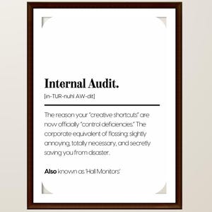 Funny Finance Internal Audit Office Printable Poster | Finance ...