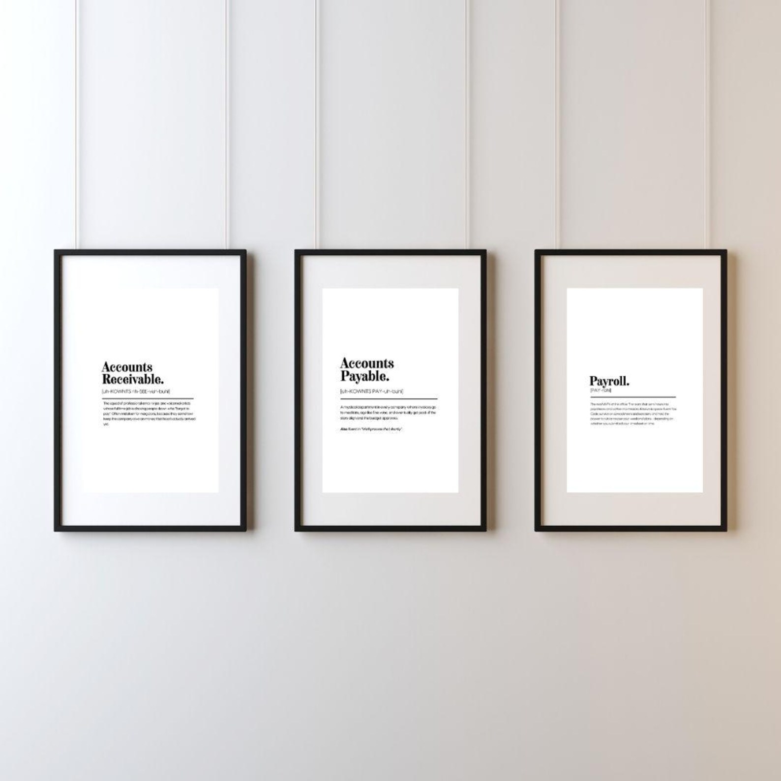 Funny Payroll Office Printable Poster | Finance Department Wall Art ...