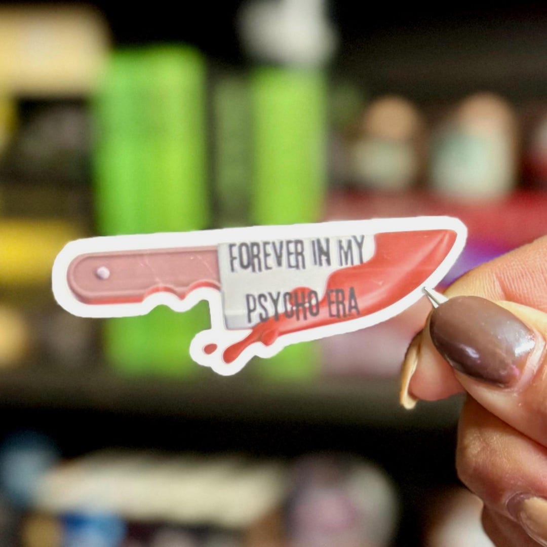 Forever in My Psycho Era Book Sticker - Etsy