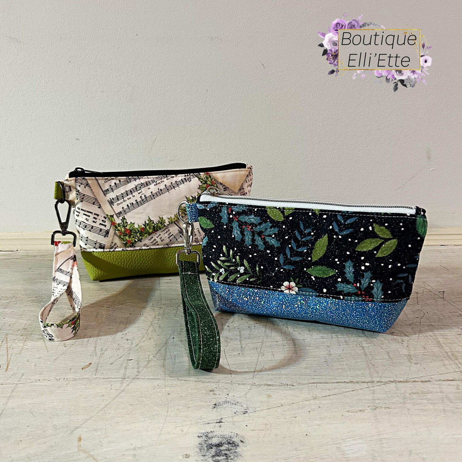 Essential Zip Pouch, Ladies Pouch, Wristlet, Made to Order, Christmas ...