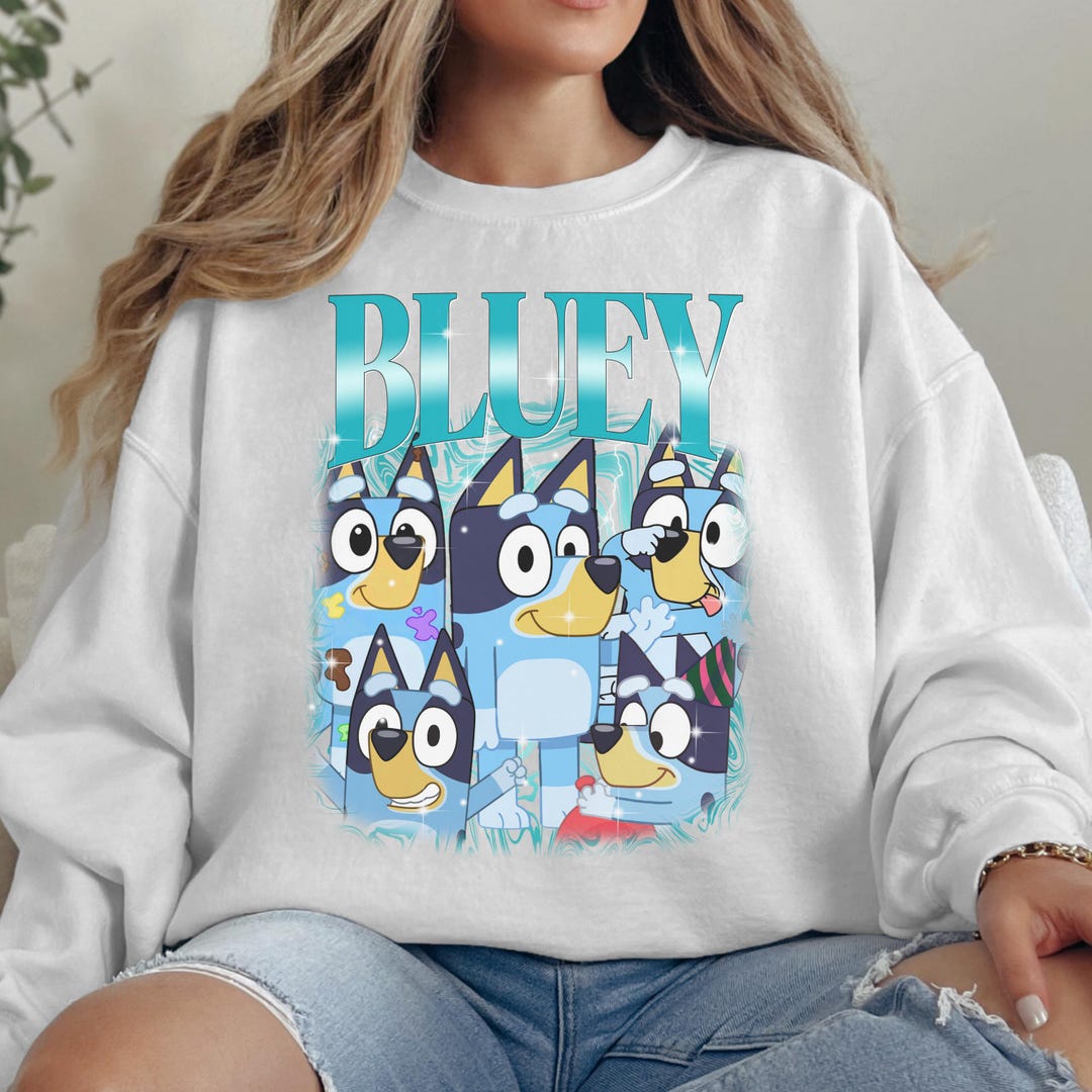 Bluey Tshirt, Bluey Bootleg Shirt, Bluey Sweatshirt, Bluey Fan Hoodie ...