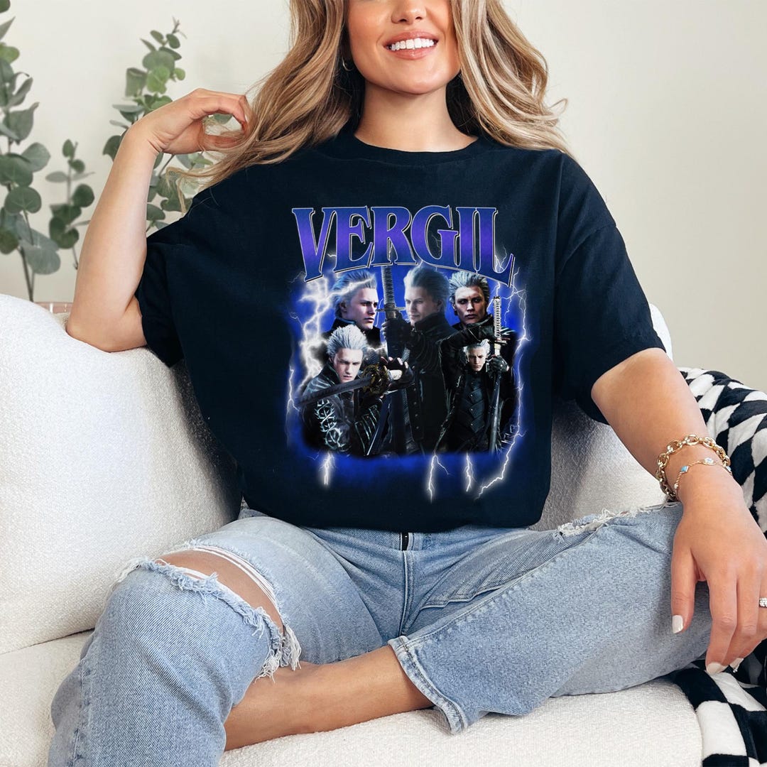 Vergil Devil May Cry Bootleg Tshirt, DMC Vergil Bootleg Shirt, DMC ...
