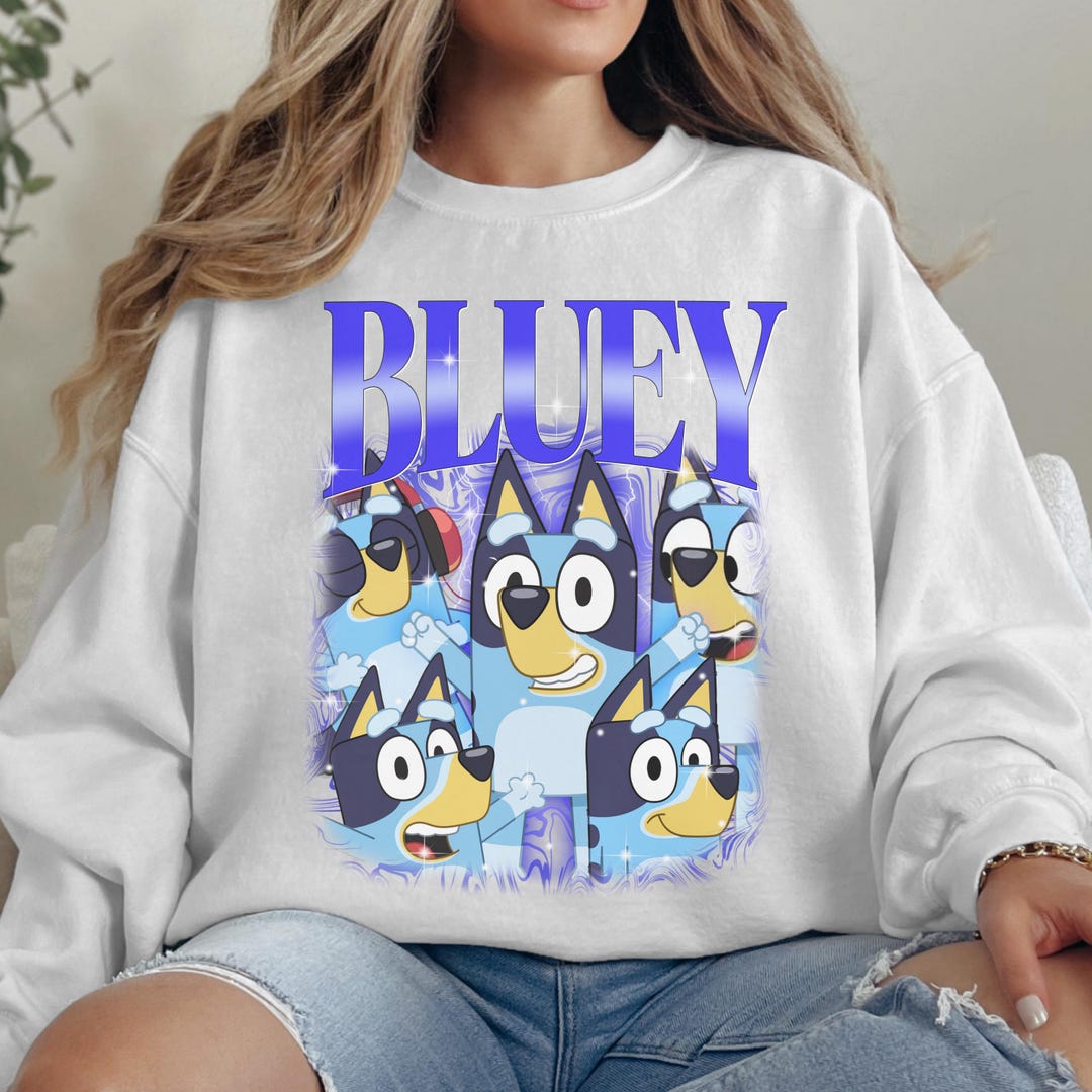 Bluey Tshirt, Bluey Bootleg Shirt, Bluey Sweatshirt, Bluey Fan Hoodie ...