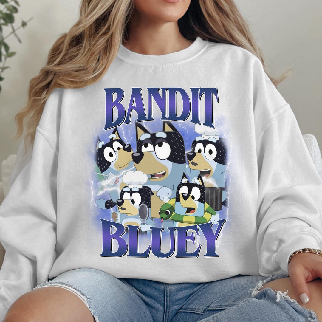 Bluey Tshirt, Bluey Bootleg Shirt, Bluey Sweatshirt, Bluey Fan Hoodie ...