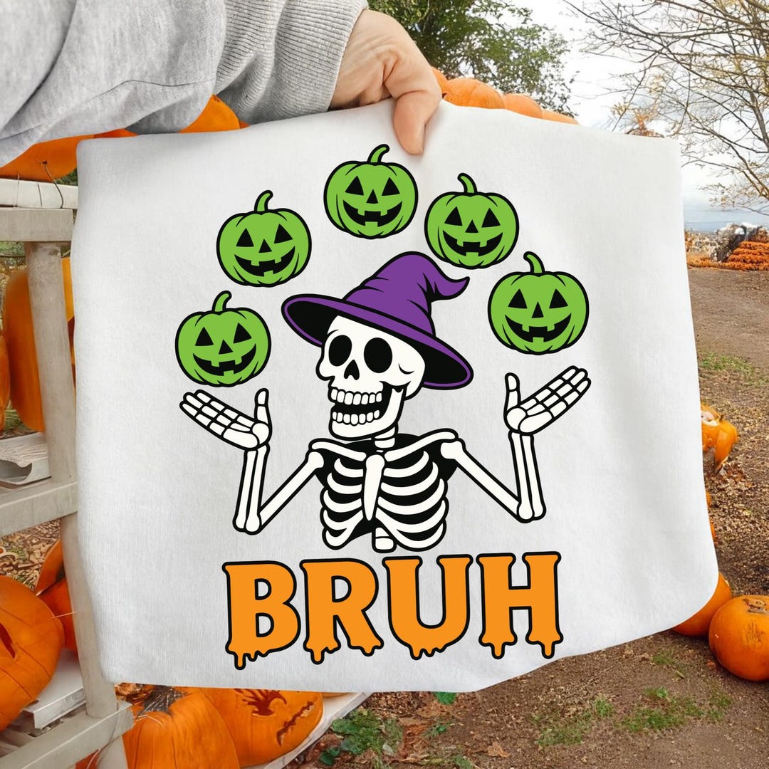 BRUH Halloween Skeleton Png, Halloween Png, Spooky Season Png, Skeleton ...