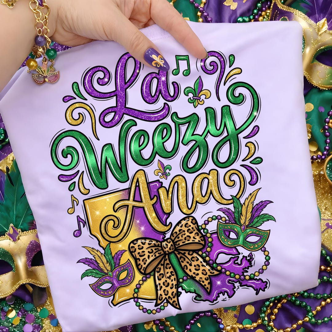 La Weezy Ana Mardi Gras Png | King Cake Png | Fat Tuesday | Coquette ...