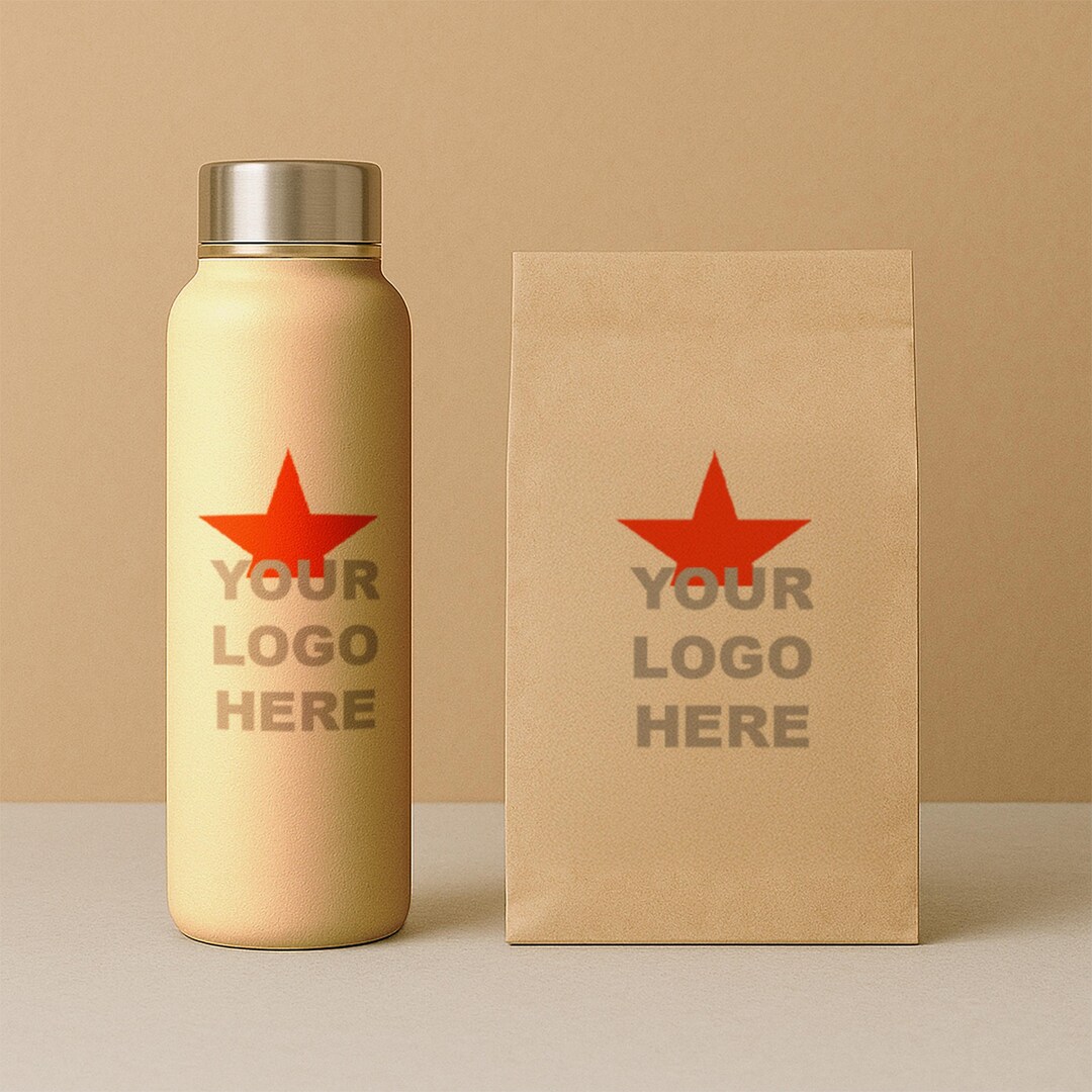 Thermos 2 Pack Mockup Design, PSD File Format, High Quality, Drink ...