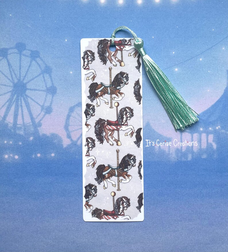 Carousel Bookmarks / Carnival Aesthetic / Laminated Bookmarks / Super ...