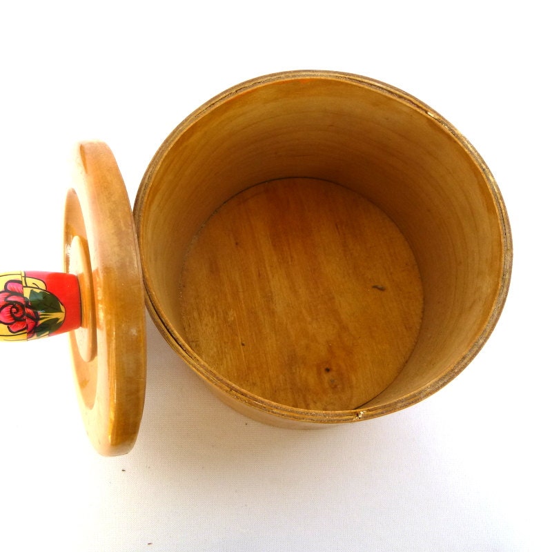 Vintage MATRYOSHKA Doll WOOD CONTAINER - Etsy