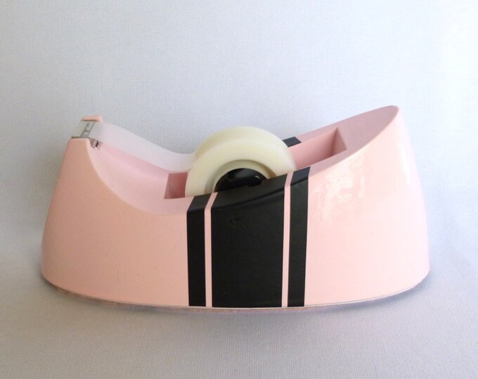 Upcycled PINK TAPE DISPENSER W/ Racing Stripe - Etsy