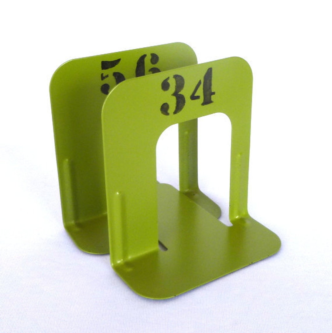 Acid Green INDUSTRIAL STYLE Small BOOKENDS - Etsy
